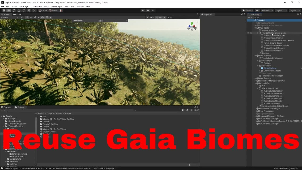 Quick Tip : Reusing Gaia Biomes - Save and Load Gaia Biomes - YouTube