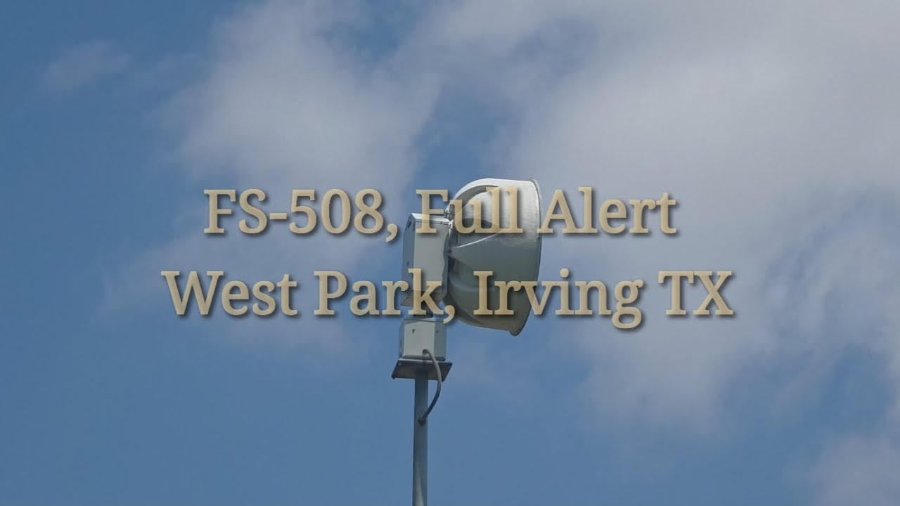 Federal Signal 508 Siren Test, Full Alert | Irving TX - YouTube