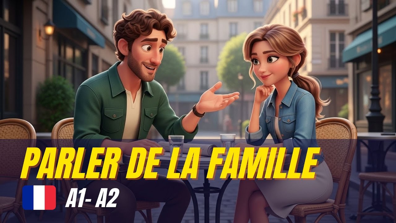 French Conversation A1 | Simple French Dialogue – Parler de la famille ...