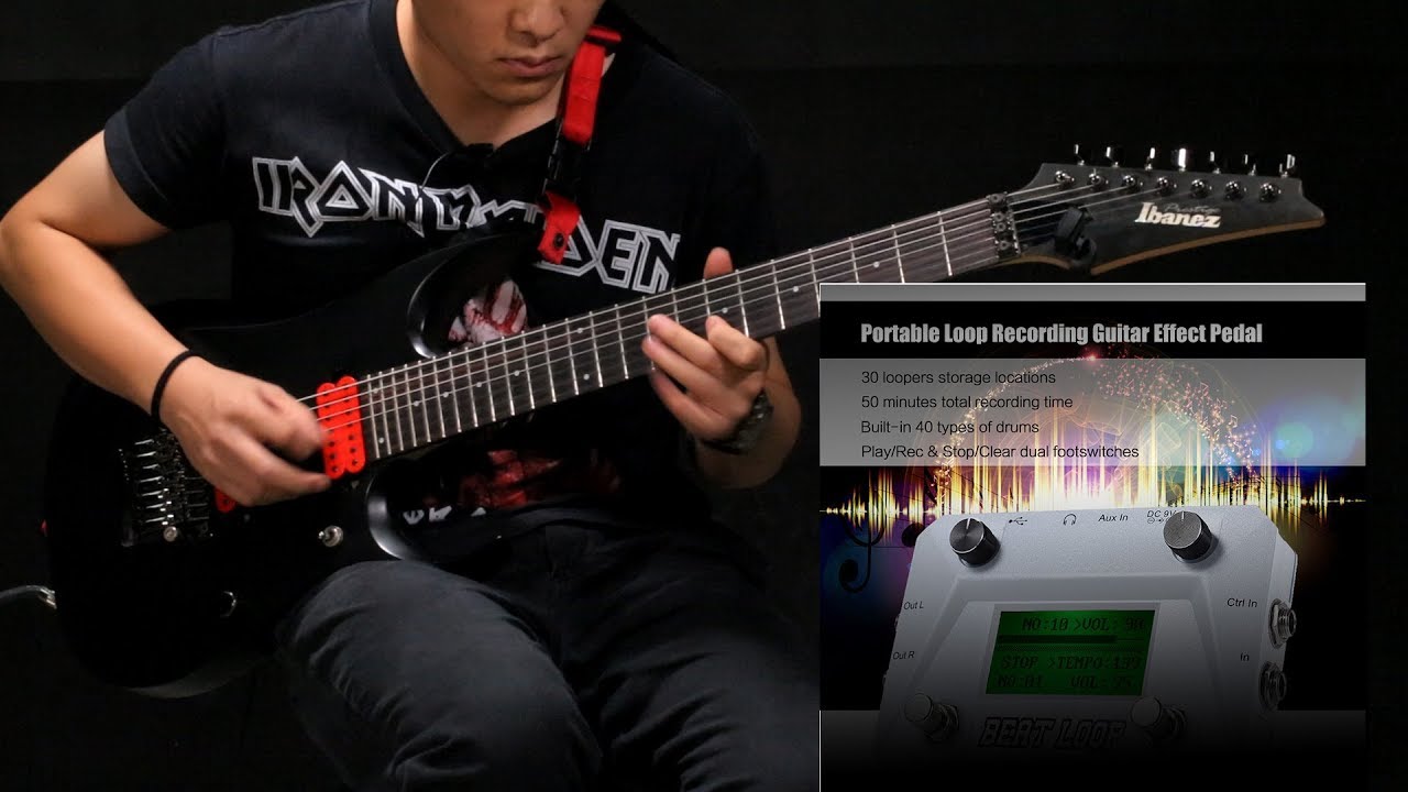 Rowin BEAT LOOP Loop Recording Guitar Effect Pedal Looper - YouTube