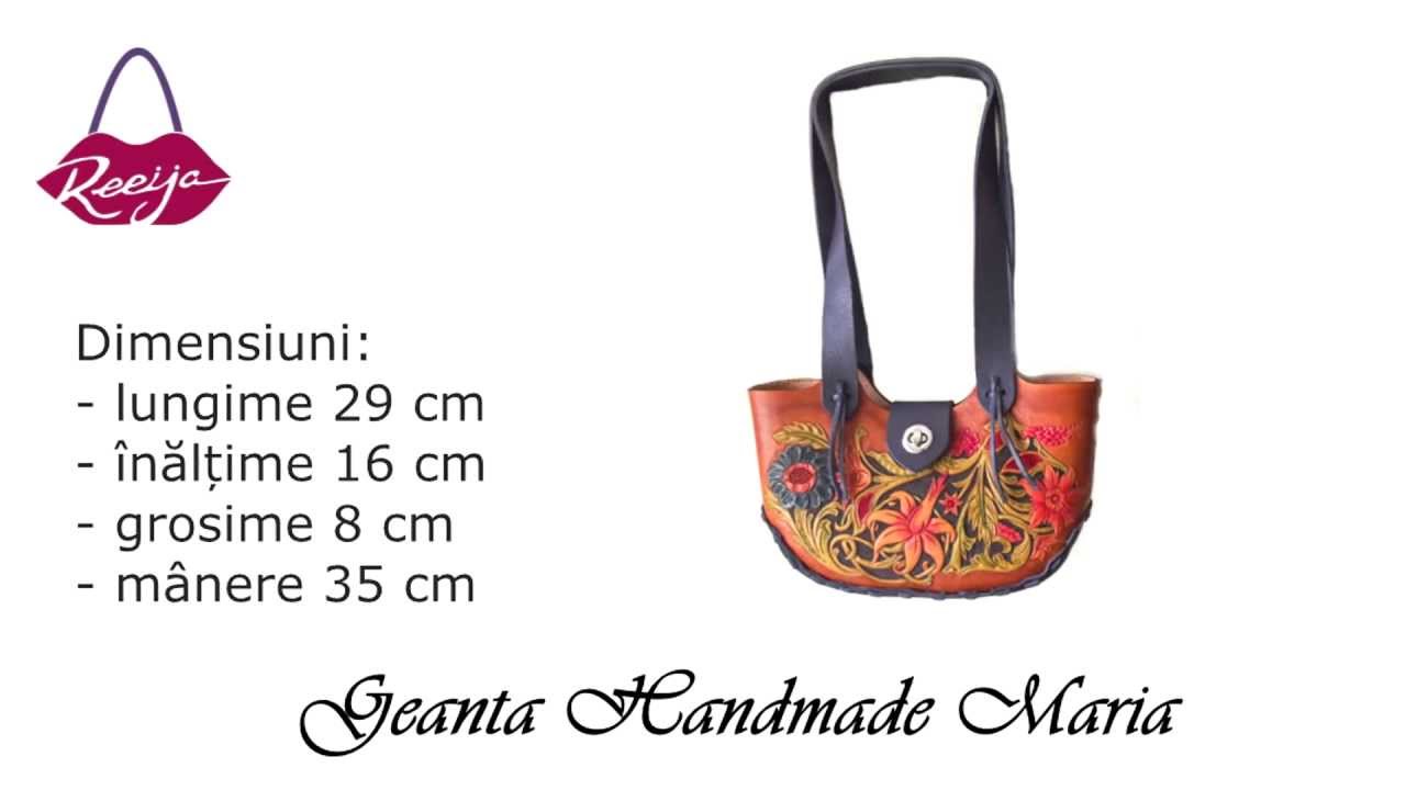 Genti Dama Piele Handmade: Maria - Reeija.ro - YouTube