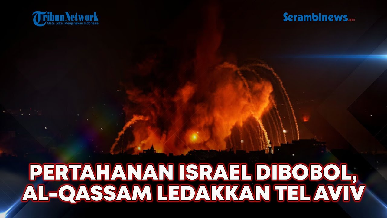 🔴 Rudal M90 Brigade Al-Qassam Hantam Tel Aviv, Deringan Sirene Memekik ...