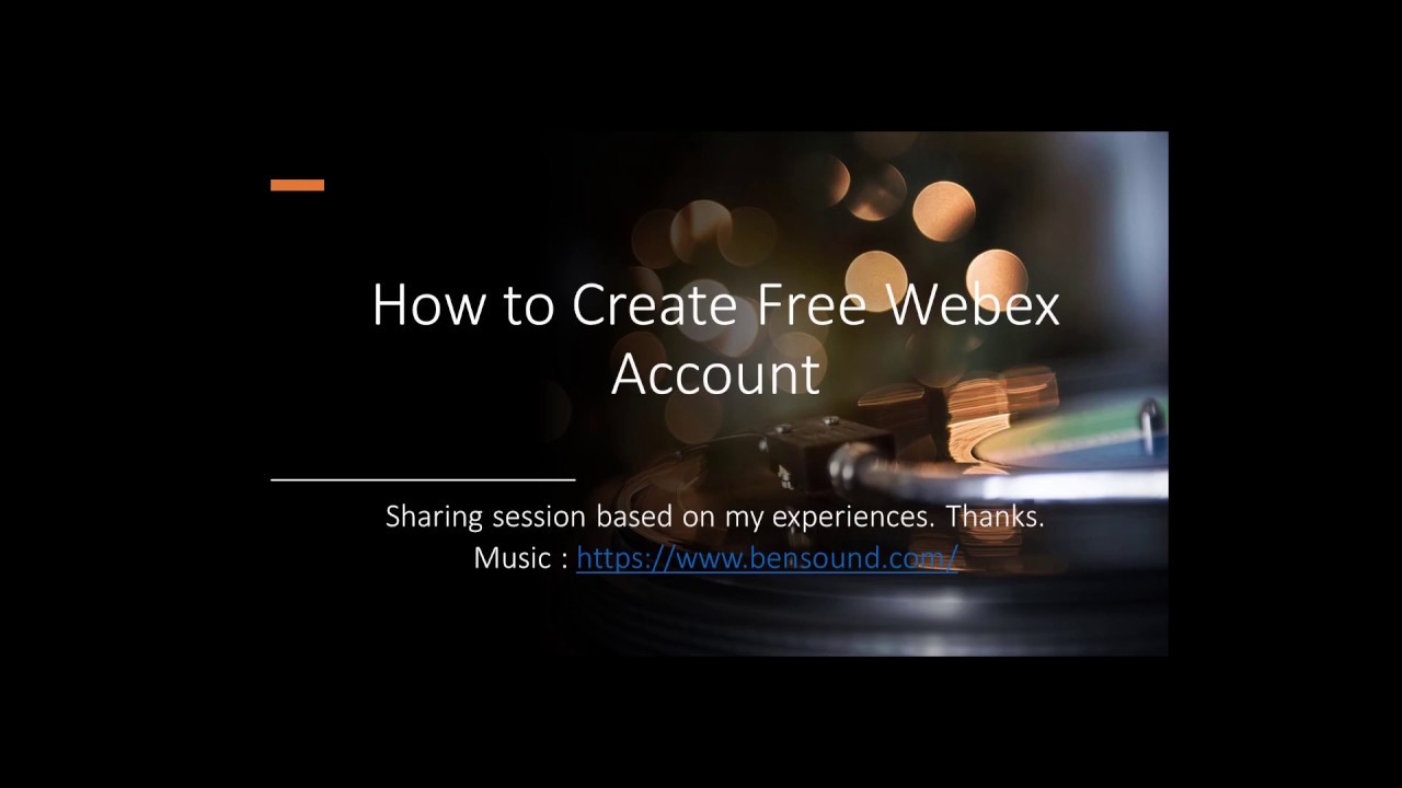 How to Create Free Webex Account - YouTube