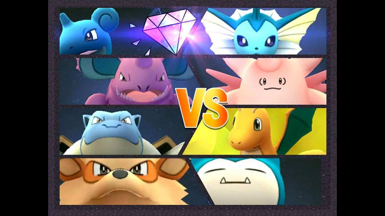 Pokémon GO LEVEL 10 GYM Nidoking Blastoise Clefable Snorlax Lapras ...