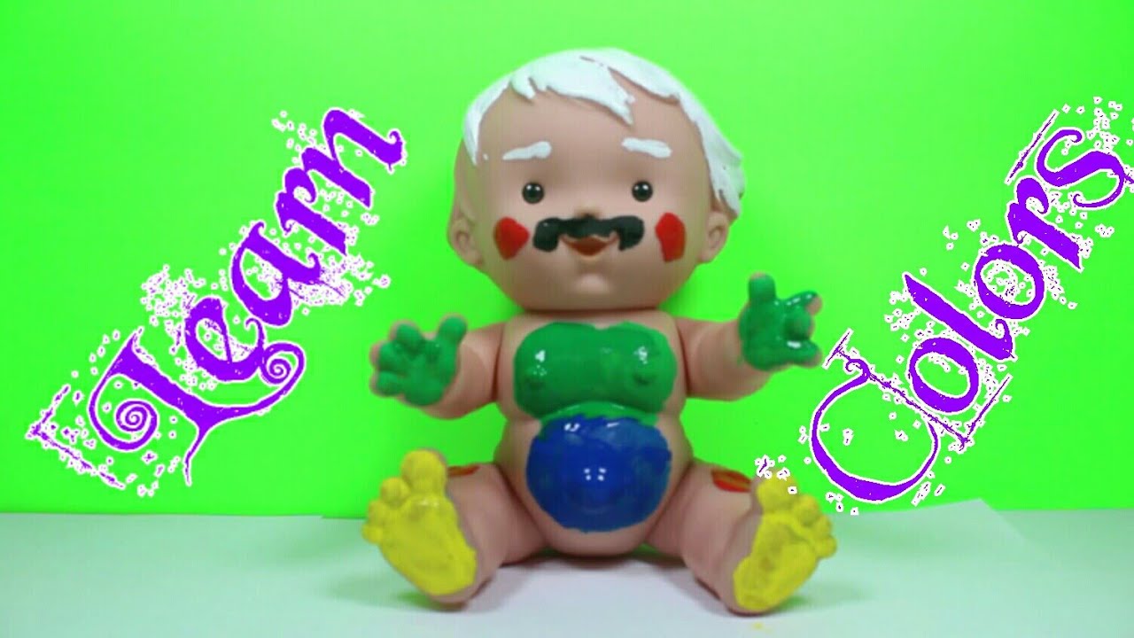 Learn Colors with foot paint | Baby Finger Family Song Nursery Rhymes ...