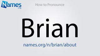 Brian Pronunciation: How to Say Brian in 25 Languages