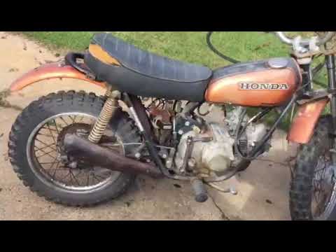 1974 Honda XL70 first start in 20 years - YouTube