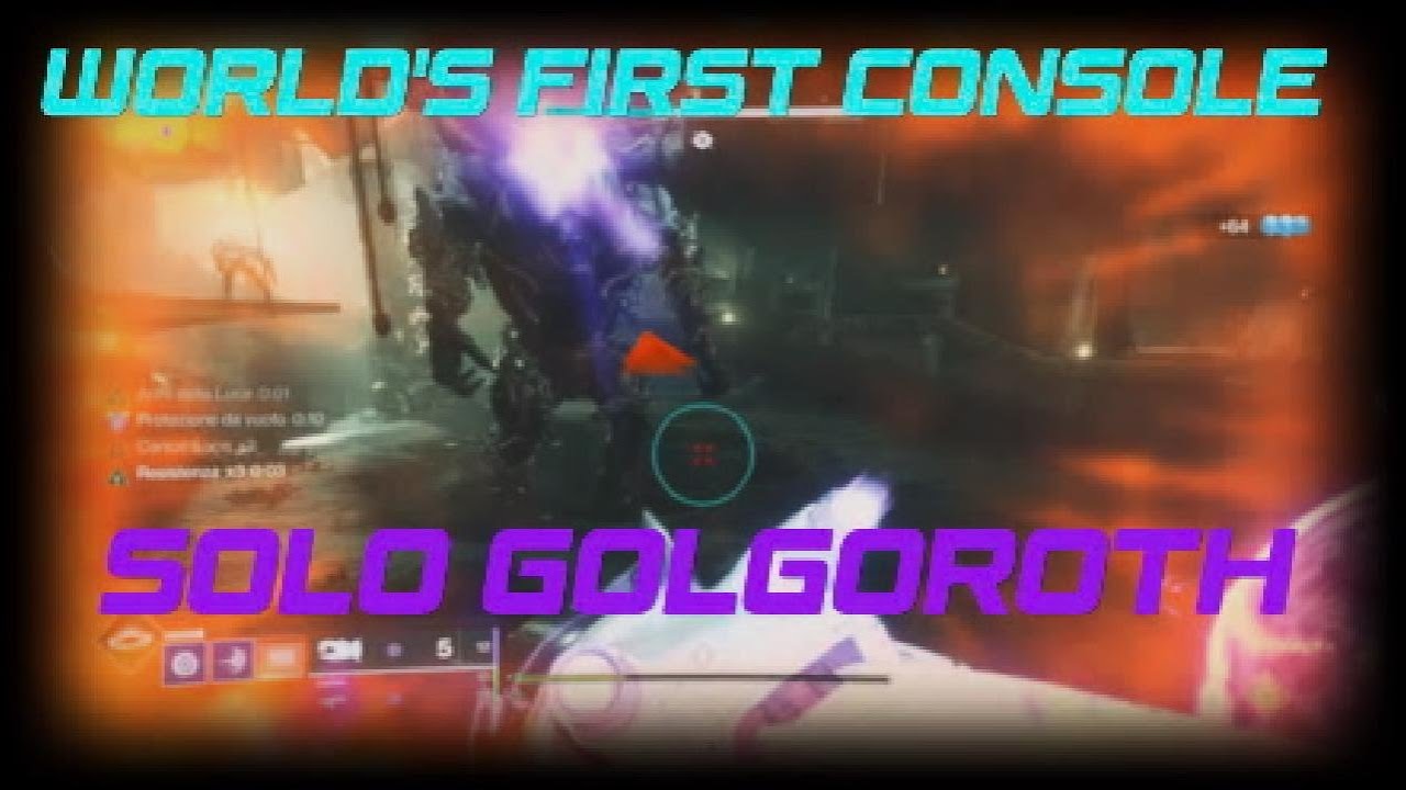 Solo Golgoroth - King's Fall Raid (World's First Console) | Destiny 2 ...
