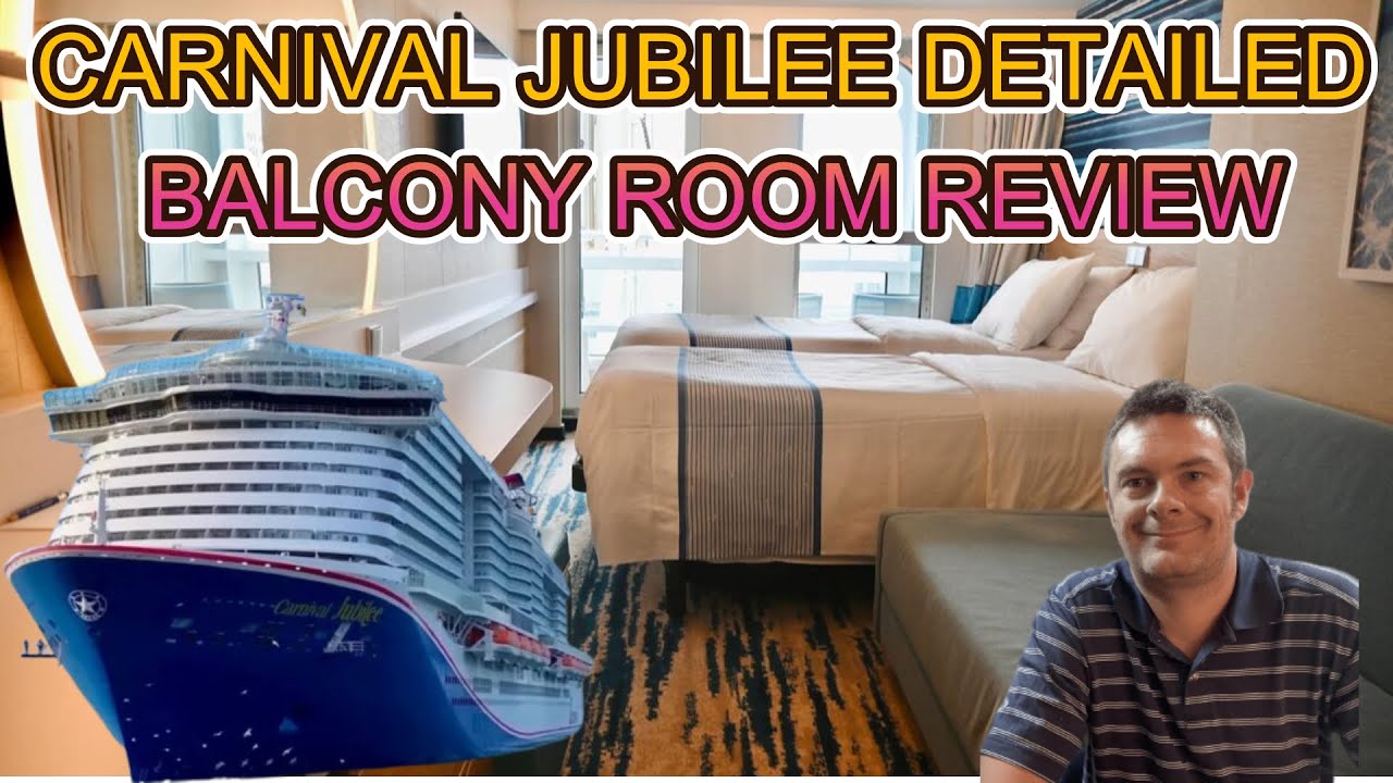 Carnival Jubilee detailed inside room tour (category 4C balcony #9243 ...