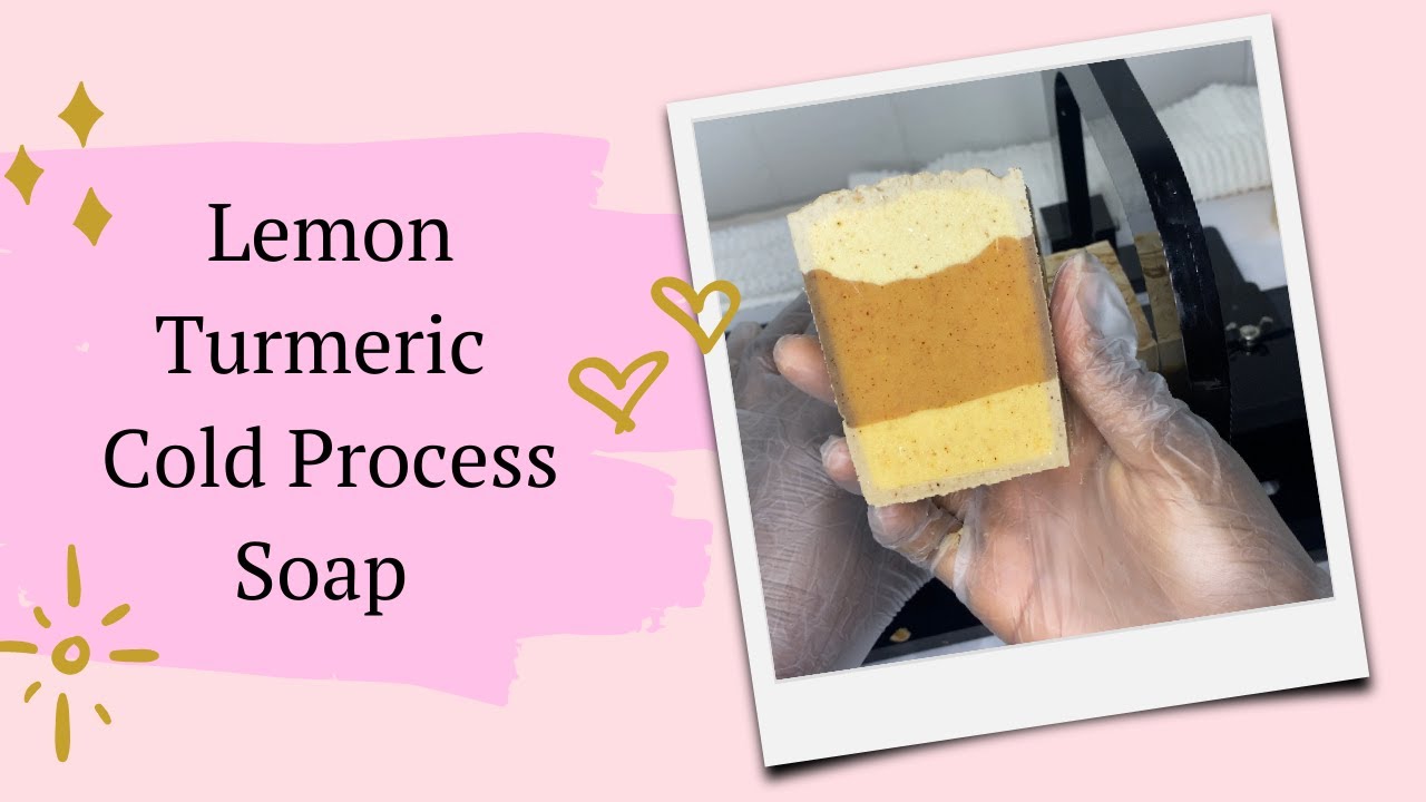Making our Lemon Turmeric Soap! - YouTube