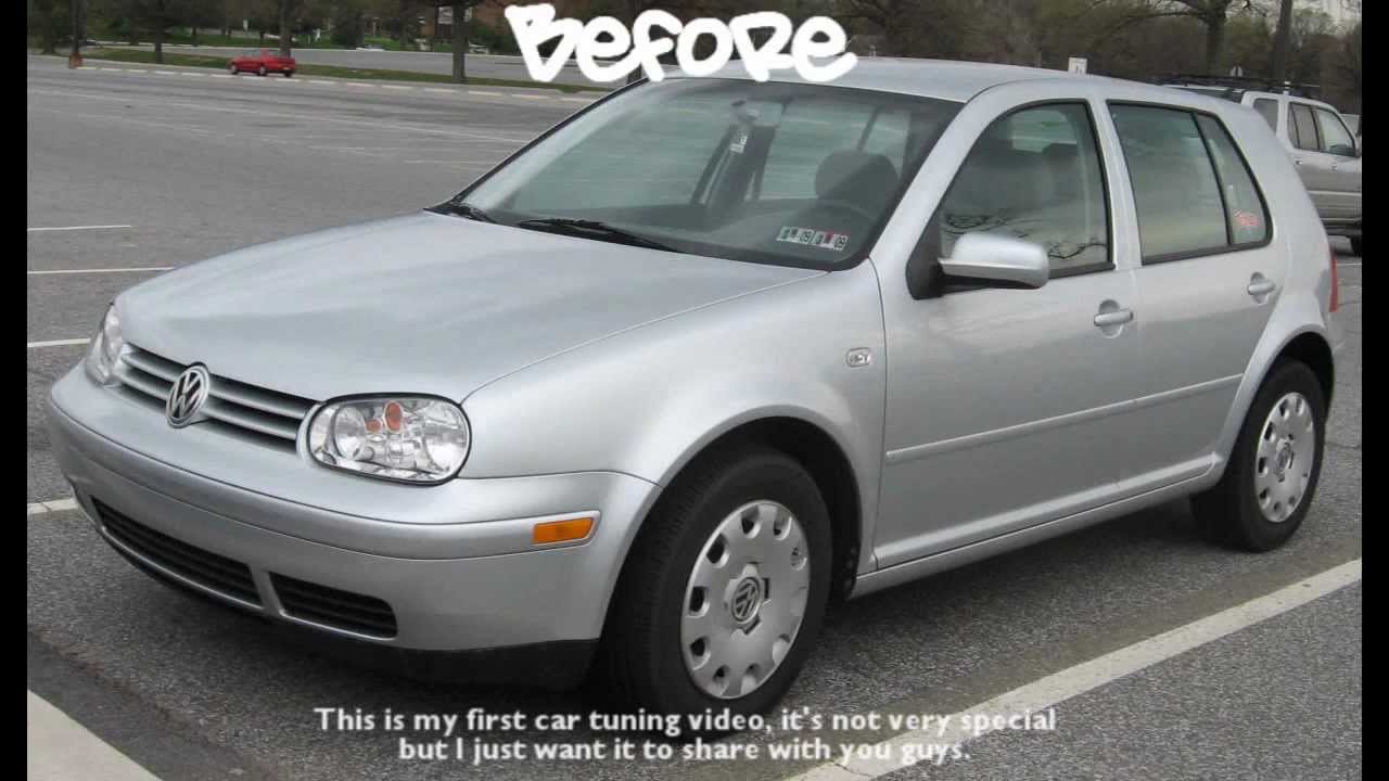 Adobe Photoshop CS5 - Virtual car tuning VW Golf. - YouTube