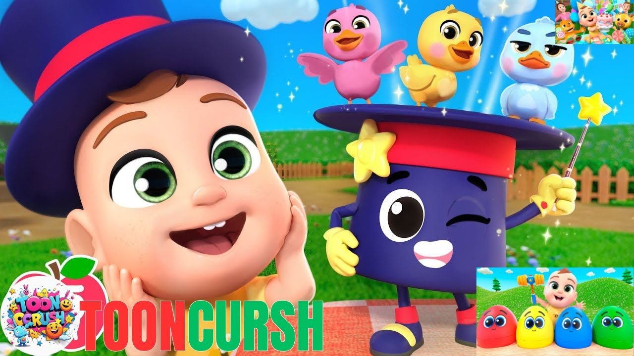 🎩 Tricks for Kids! 🪄 Magic Hat Song 🎵 | Fun Learning Rhyme | ToonCrush ...