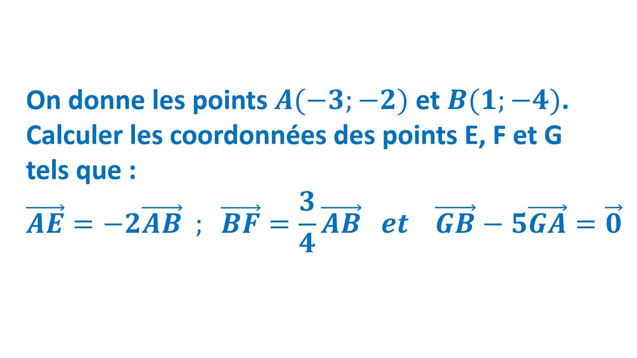 EXERCICE6 : déterminer les coordonnées d'un point - Repère dans le plan ...