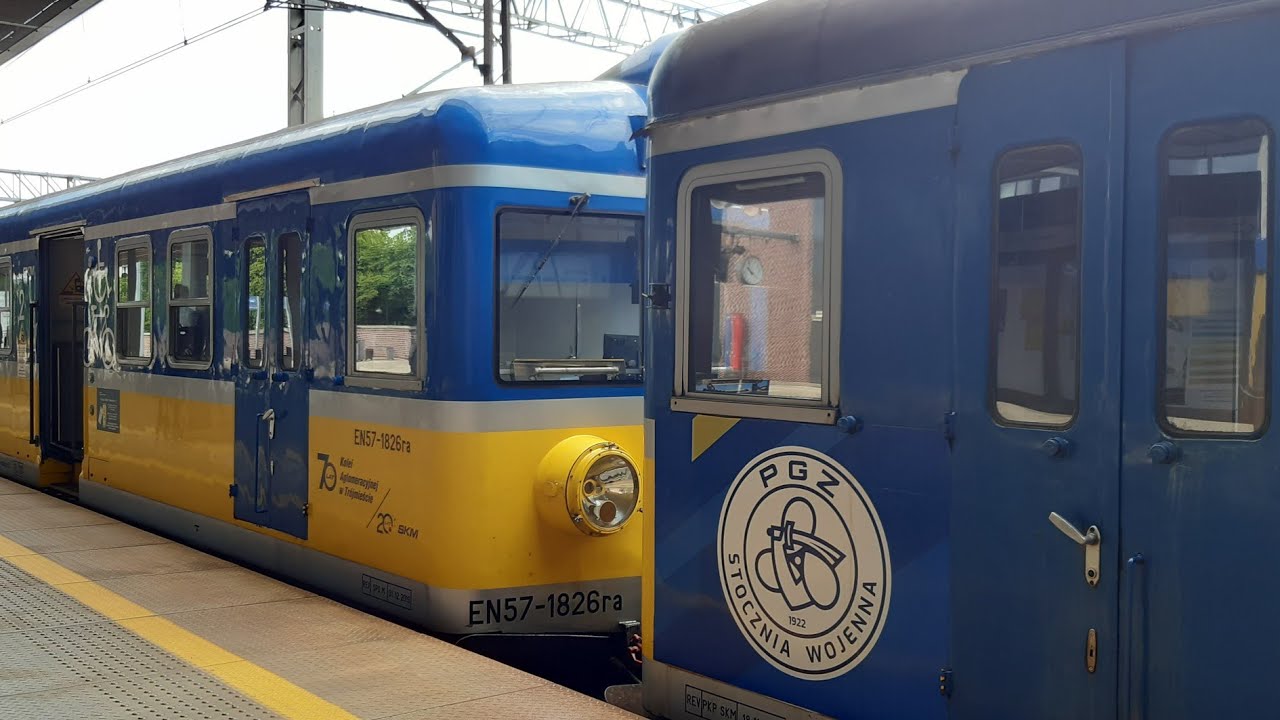 [SKM Trójmiasto] EN57-1826+1729 - linia S1, relacja Gdynia Chylonia-Gdańsk Śródmieście - YouTube