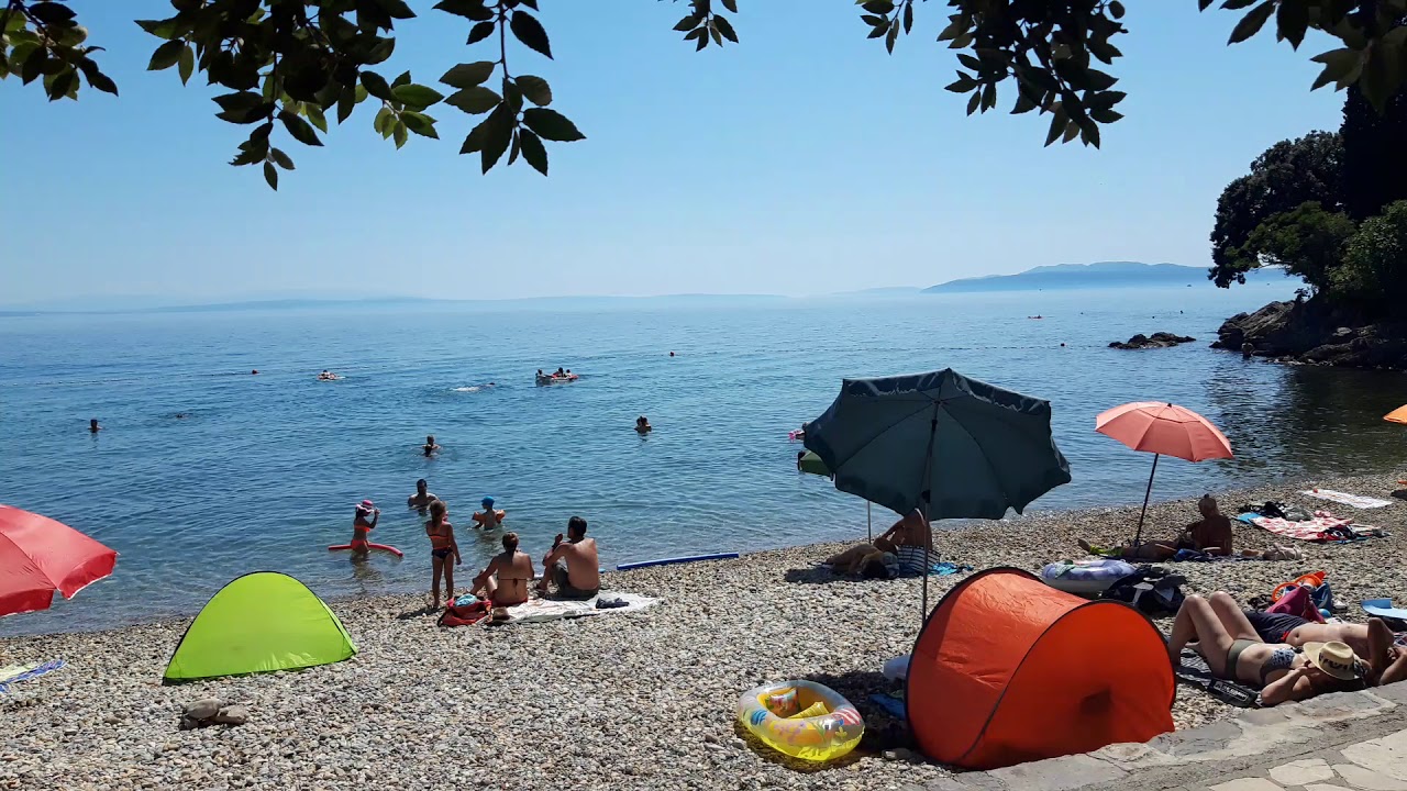 Opatija Volosko Beach Beautiful🇭🇷😍 - YouTube