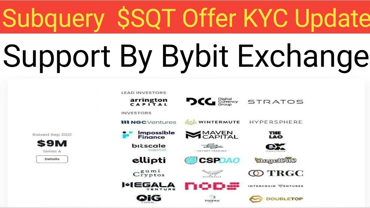 Subquery Network $SQT Offer KYC Update।। কিভাবে KYC Complete করবেন A To Z Live।। Support By ...