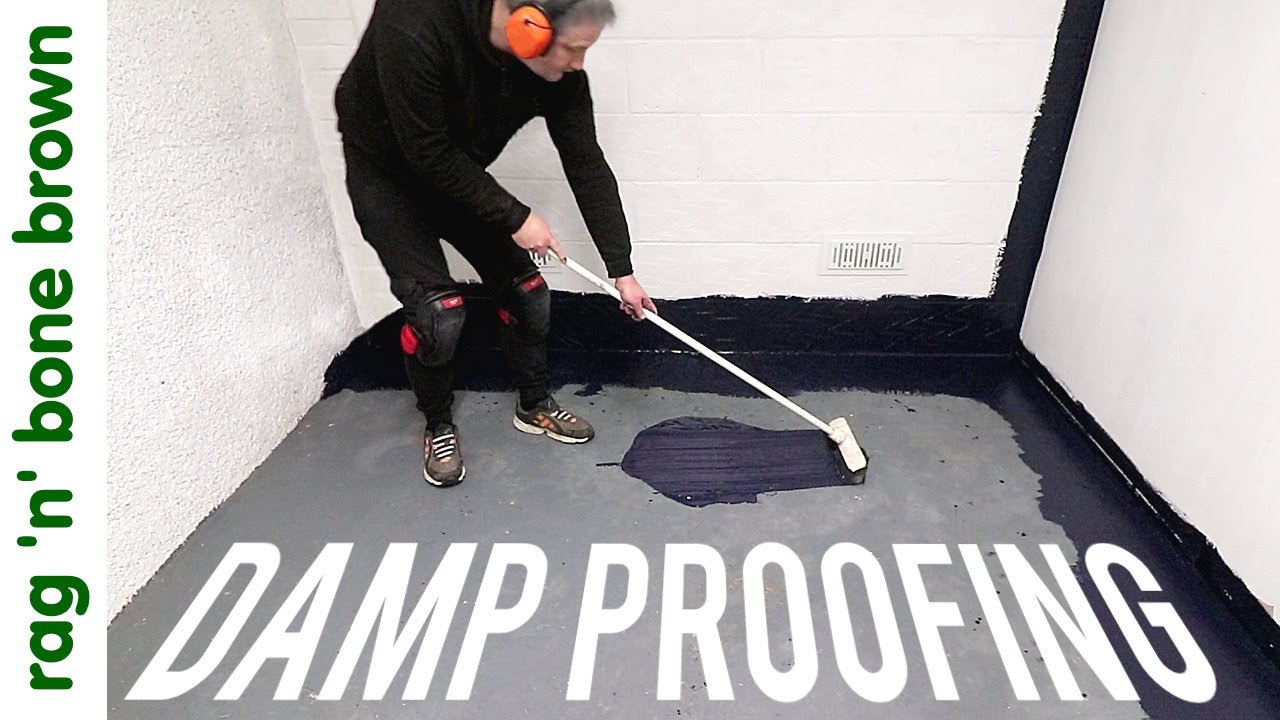 Tanking A Concrete Garage Floor With Damp Proof Membrane - YouTube