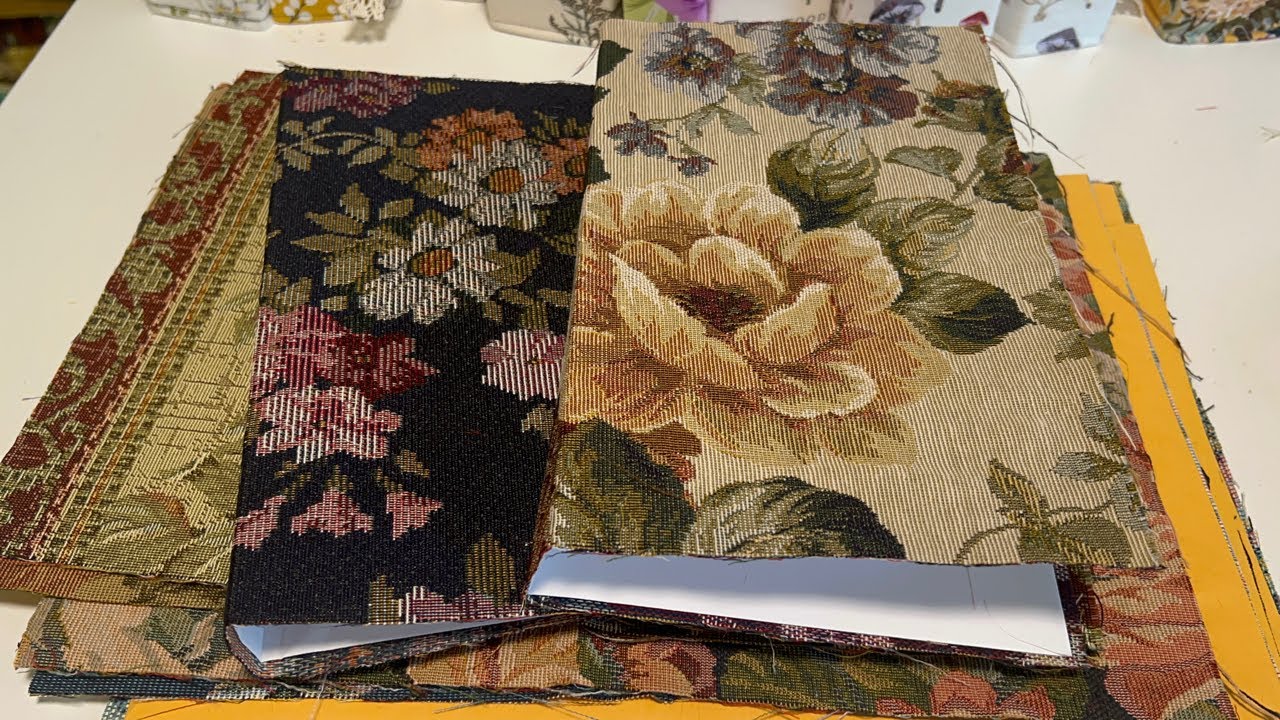 Adding metal embellishments // tapestry vintage journals / live chat ...