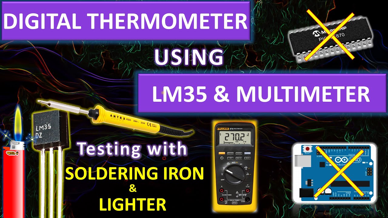LM35 Temperature measuring using a multimeter. - YouTube