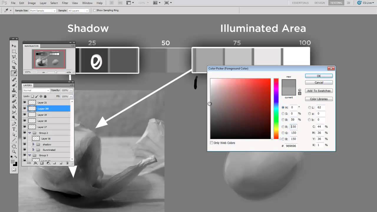 Photoshop rendering techniques tutorial Creating Realistic Surfaces ...