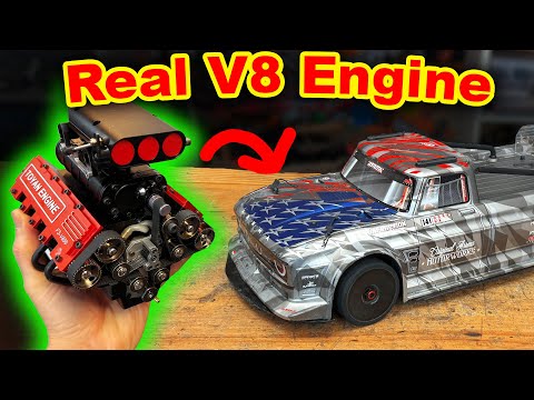 Kann ich einen ECHTEN V8-MOTOR in ein SPIELZEUGAUTO einbauen?