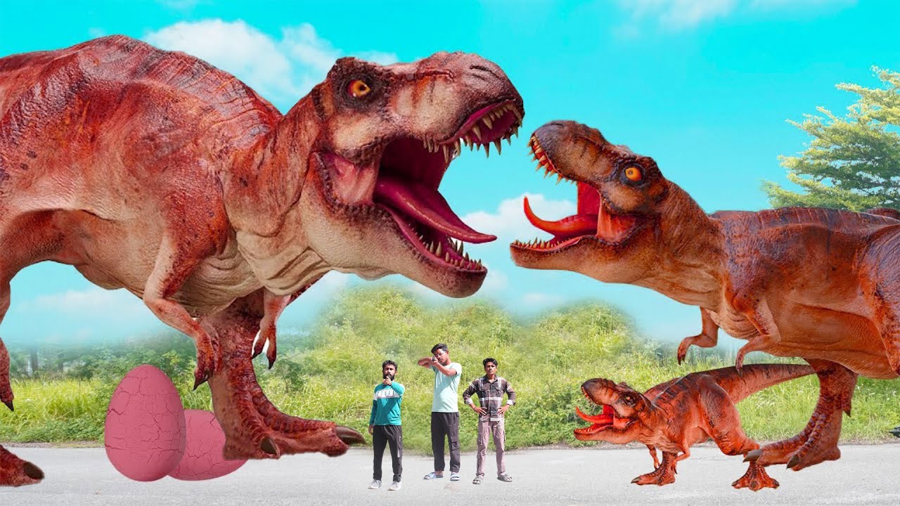 Best Action Dinosaur Movies 2023 | T-rex Chase | Jurassic World 24 ...