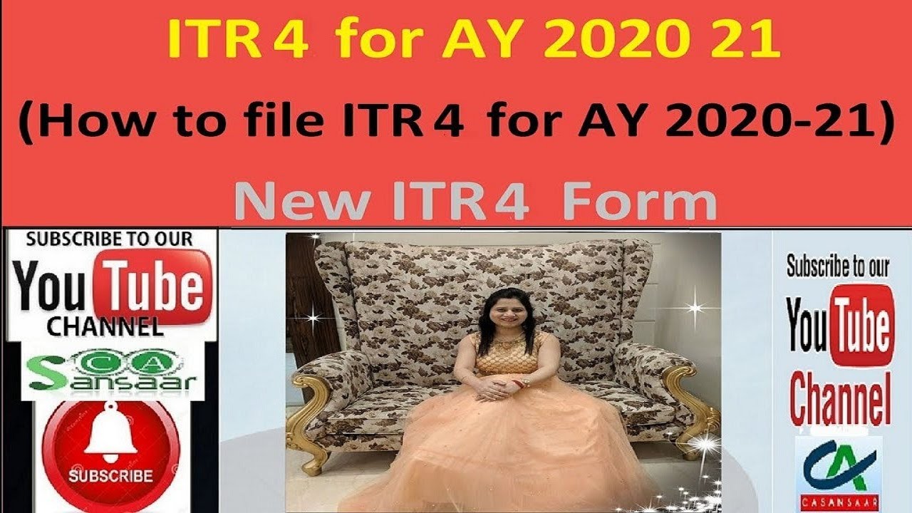 ITR 4 for AY 2020 21 | How to file ITR 4 for AY 2020-21 | Procedure to ...
