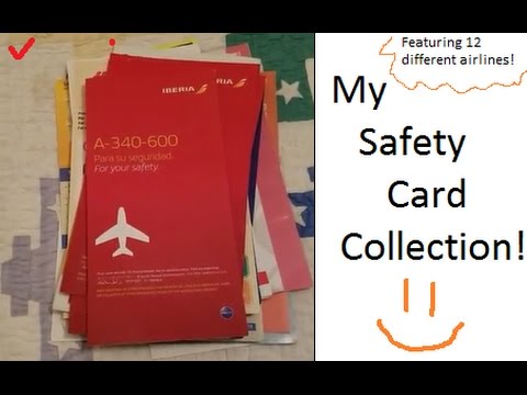 My safety card collection - YouTube