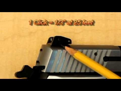 Adjusting Sig Sauer Sights - YouTube
