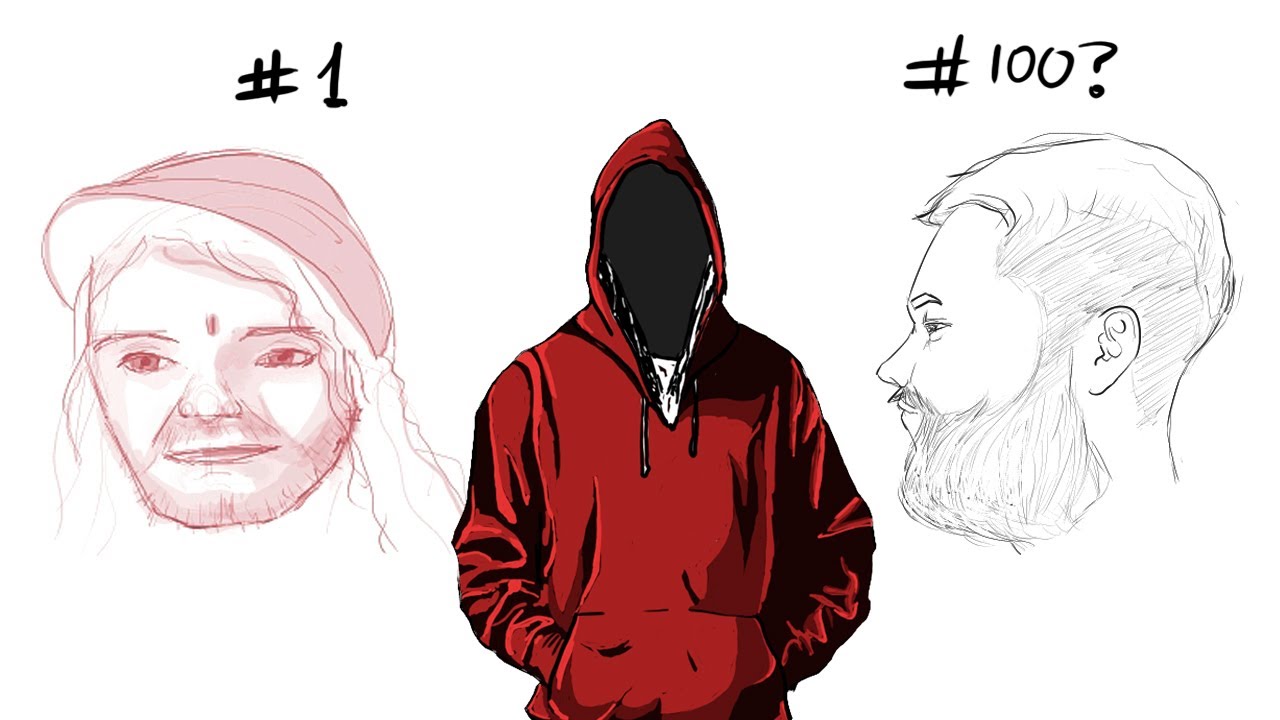DIBUJE 100 CARAS !!! ^_^ | sacados de videos musicales - YouTube