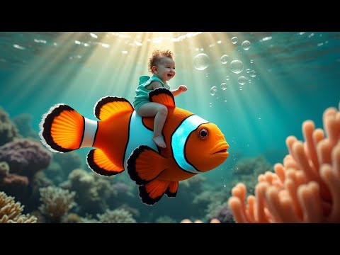Underwater Adventure: Kids Riding a Giant Fish - YouTube