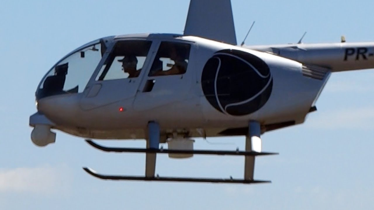 Helicopter Robinson R44 Raven II Landing Video | TV Helicopter - YouTube