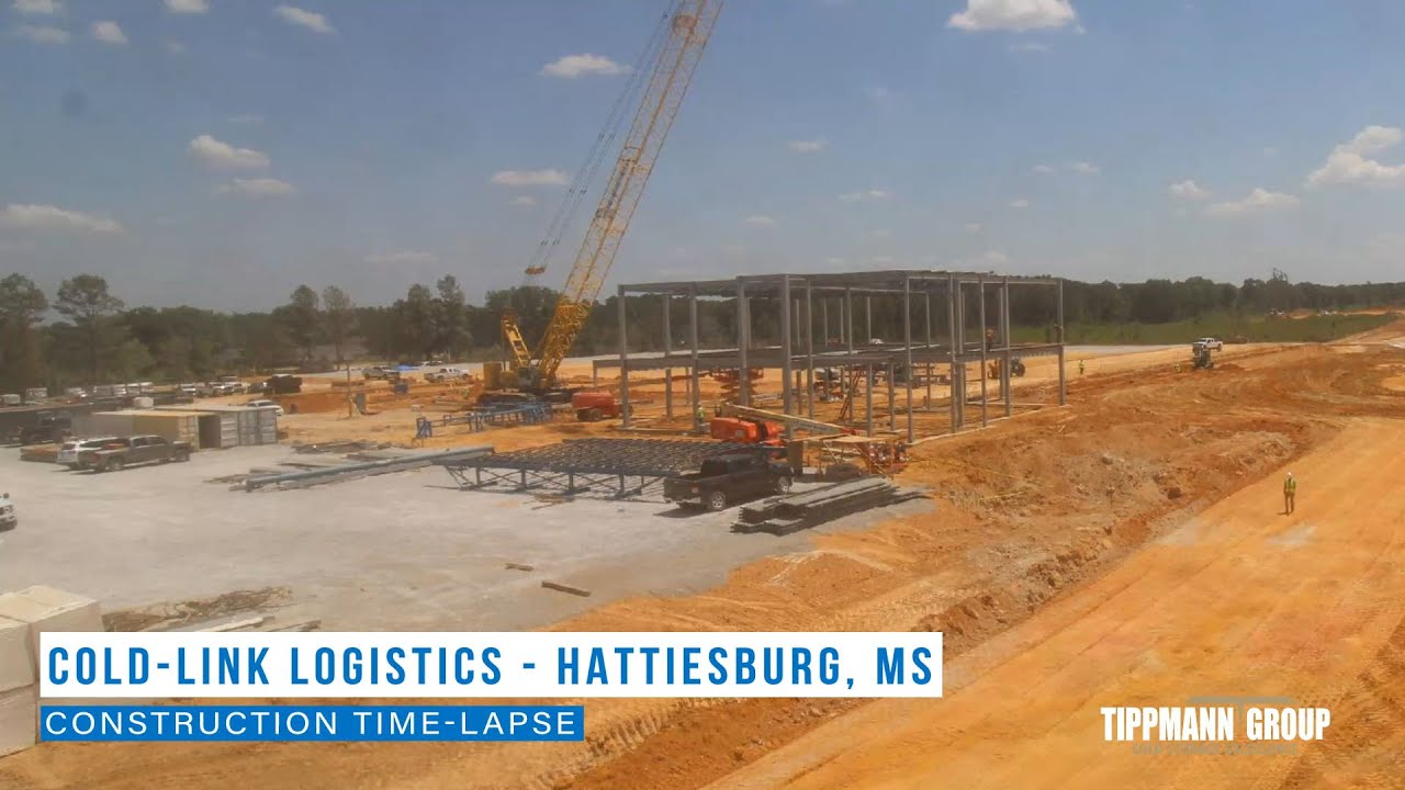 Cold-Link Logistics - Hattiesburg, MS - Construction Time Lapse Video ...