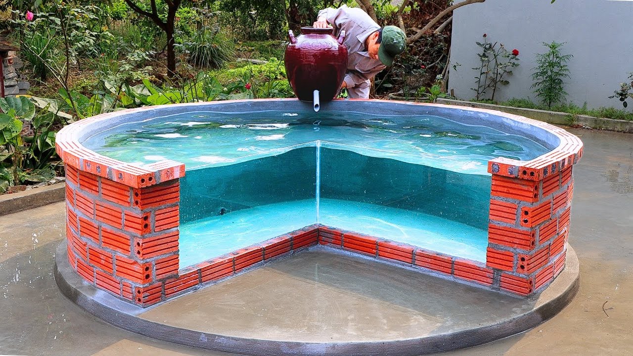 How To Make Cool backyard Koi pond - Design And Decorations - YouTube
