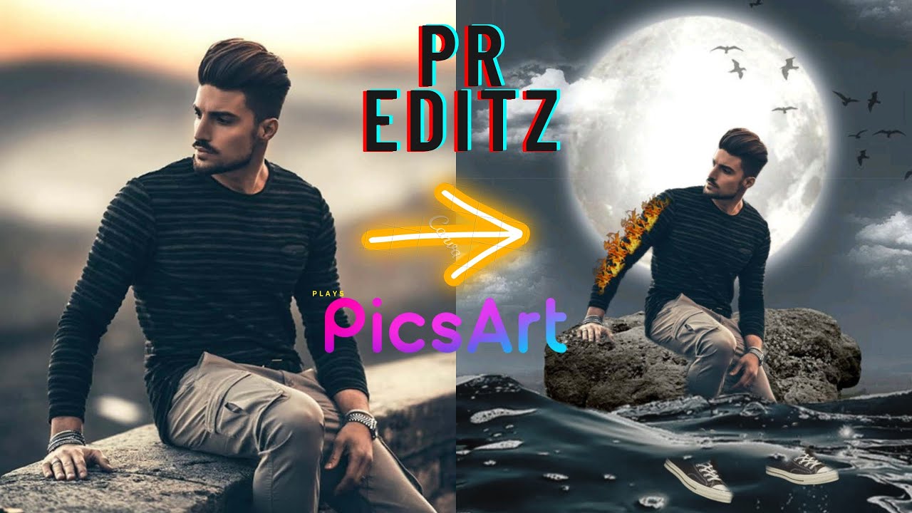 Picsart proffesional editing easy steps - YouTube