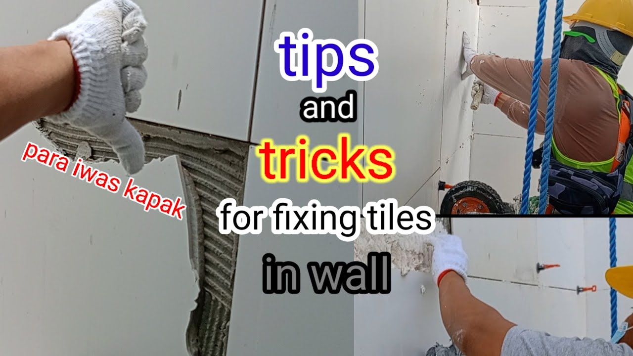 Tips and tricks for fixing tiles in wall - YouTube