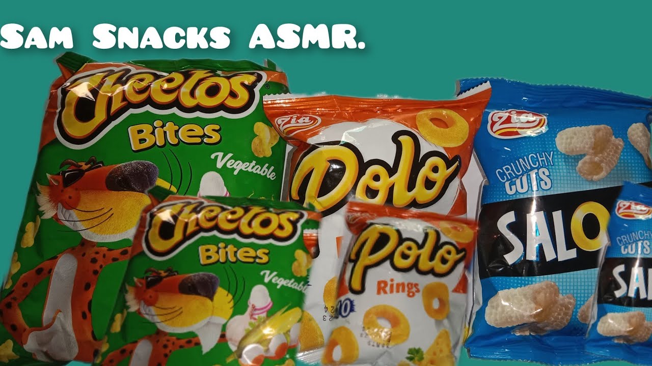 A Lots of SNCKS CRACKING ASMR. Crunchy SALONA CUT BITES, Polo Rings ...