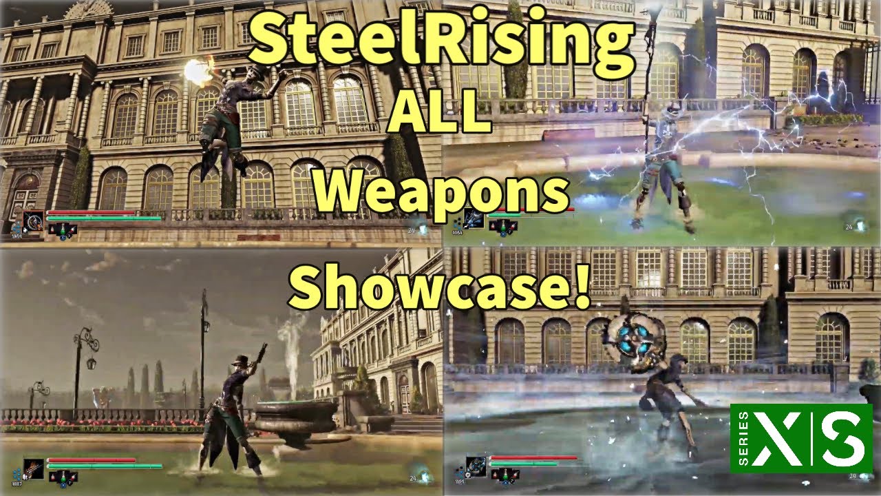 SteelRising: All WEAPONS and SHIELDS Movesets Showcase! AND Abilities ...