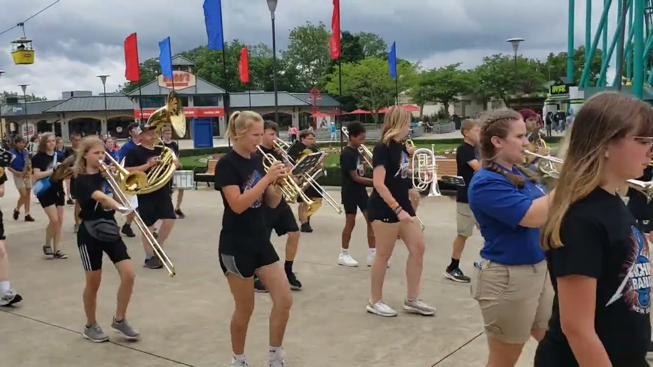 New Riegel, Calvert & Hopkins High School Marching Band Performing at ...