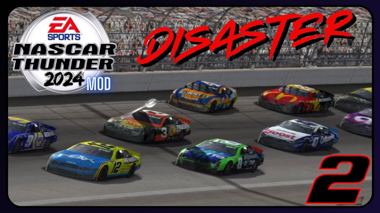 MY ROOKIE STRIPS ARE SHOWING | NASCAR Thunder '04/2024 Mod | Atlanta 2/ ...
