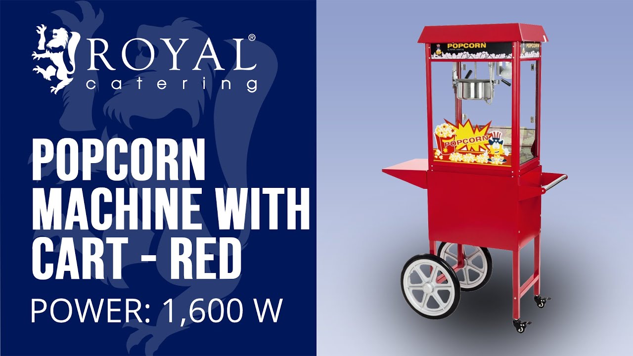 Popcorn machine with cart Royal Catering RCPW-16E | Product ...