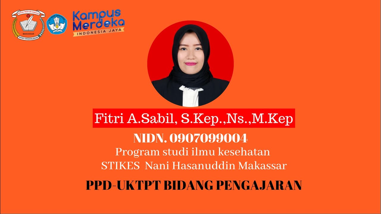 PDD-UKTPT BIDANG PENGAJARAN I SERDOS SMART 2023 I FITRI A. SABIL, S.KEP., NS,. M.KEP - YouTube