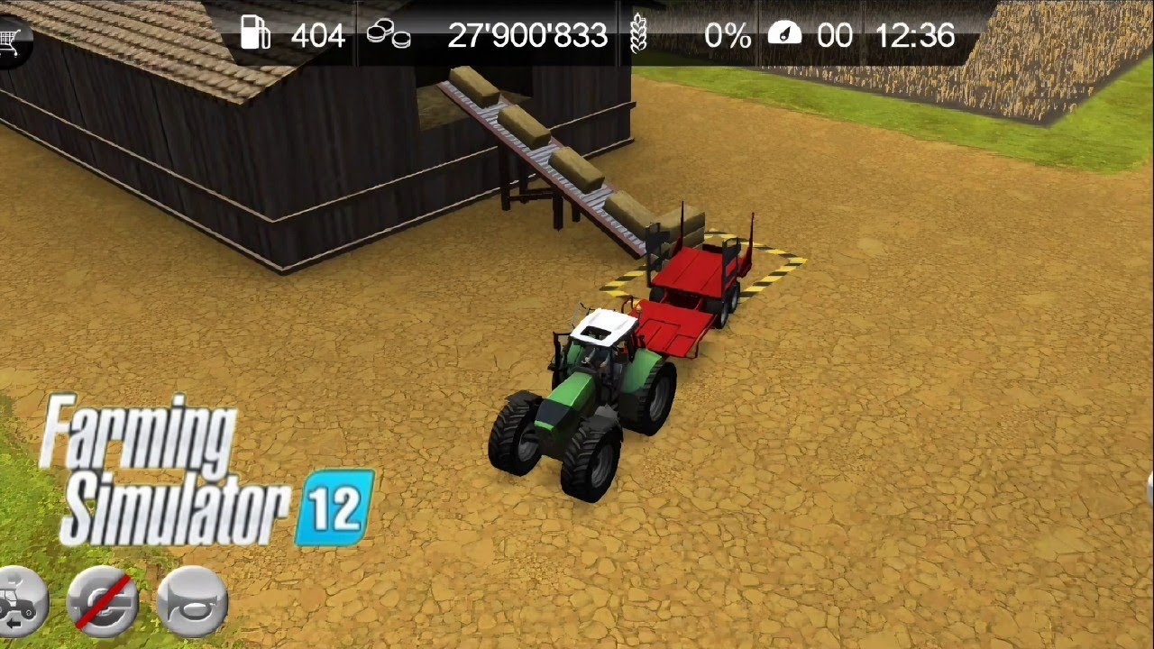 Fs12 Farming simulator 12 / inek beslemek / feed the cow - YouTube
