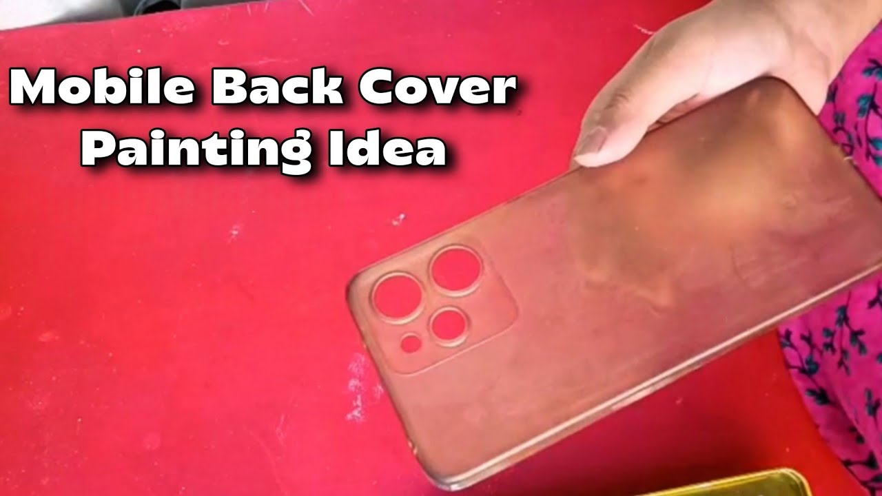 Mobile Cover Painting || Craft DIY || Easy mobile cover painting at ...