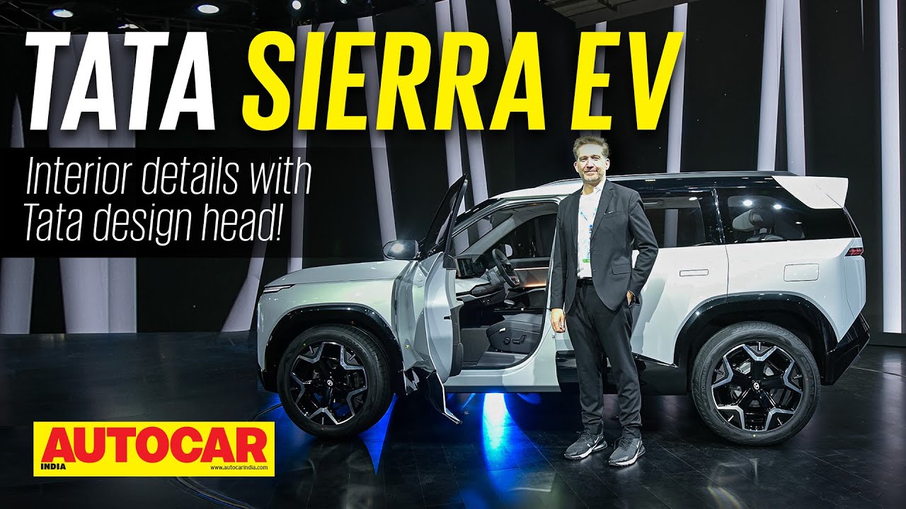 Tata Sierra interior details with Tata design head Martin Uhlarik ...