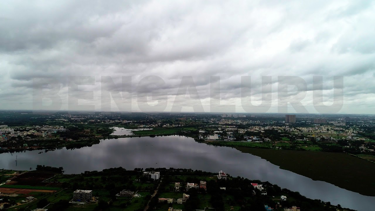 Drone(Aerial) View of Varthur Lake, Bengaluru 4K - YouTube