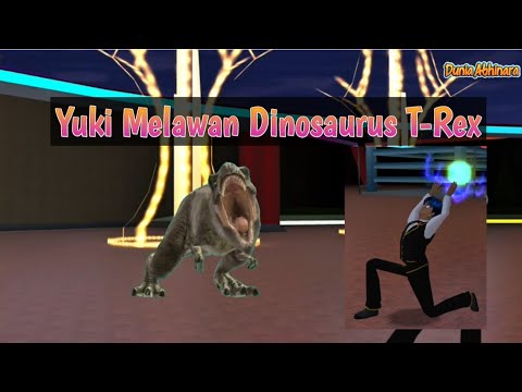 Yuki melawan dinosaurus T-rex - YouTube