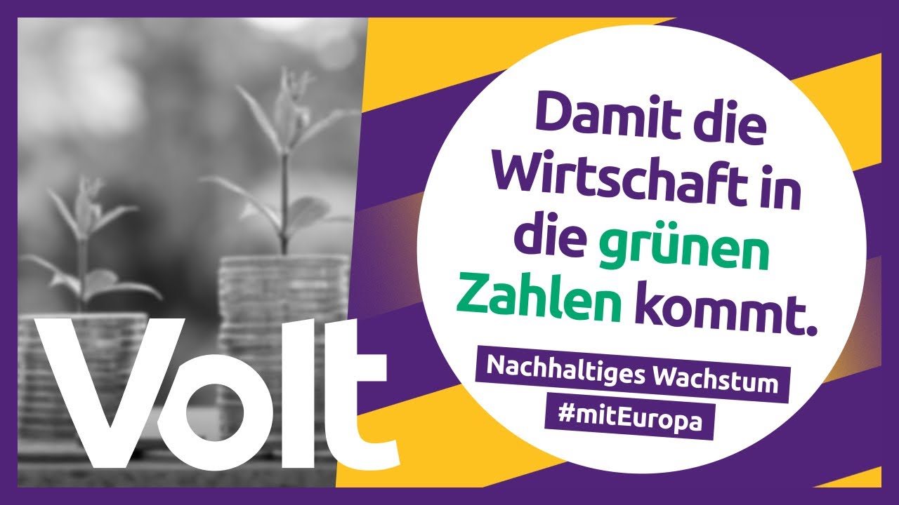 So kommt die Wirtschaft in die Grünen Zahlen | Volt-Programm erklärt ...
