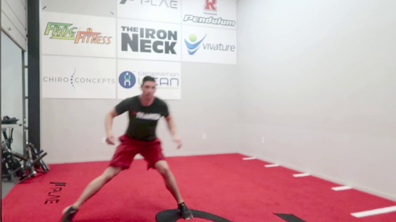 Lateral Shuffle to 45 Degree Crossover Run and Sprint - YouTube