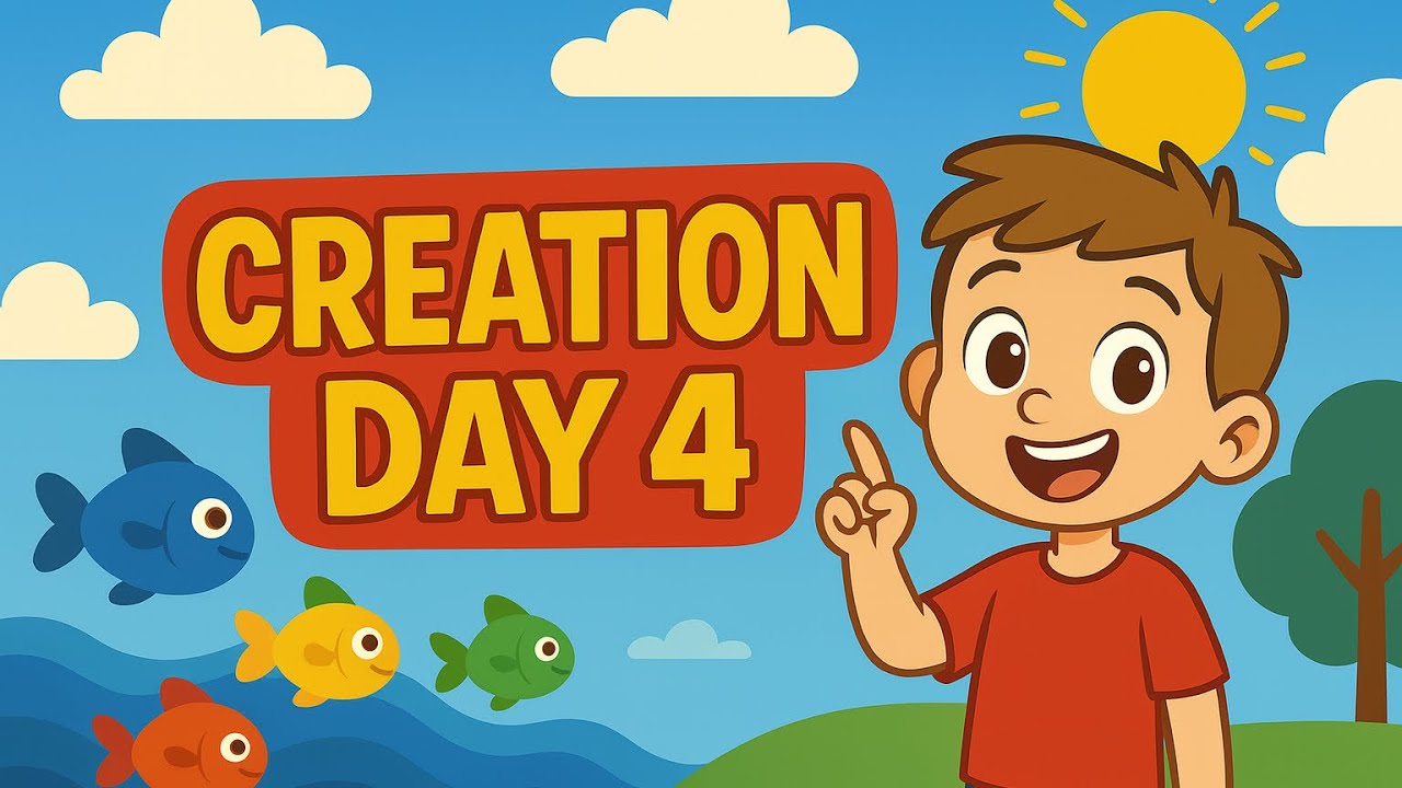 The fourth day of creation story from the Bible/Bible story for kids ...
